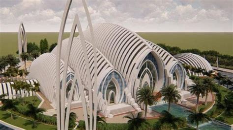 Foto Foto Desain Spektakuler Masjid Seribu Bulan Ridwan Kamil Di