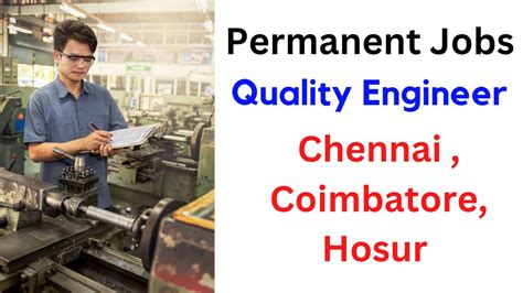 Permanent Jobs Quality Engineer Job Vacancy Jobs In Tamil Youtube