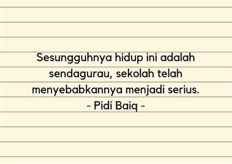 Quotes Pidi Baiq Tentang Masa Kuliah Yang Bikin Kamu Nostalgia