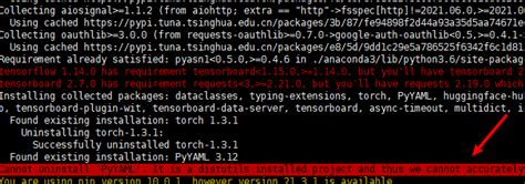 fix cannot uninstall pyyaml it is a distutils installed project when using pip install