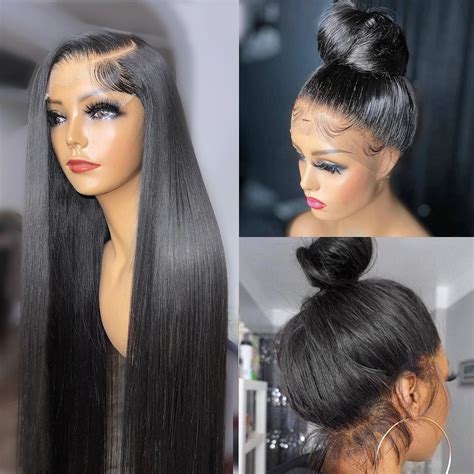 360 Lace Frontal Wigs 134 136 Straight Lace Front Human Hair Wigs