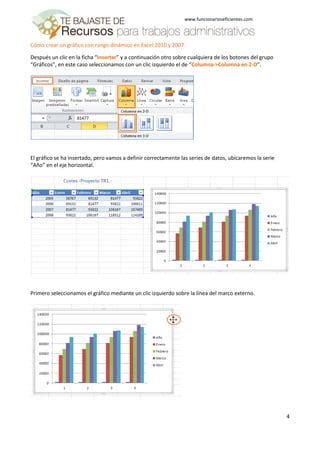 Cómo crear un gráfico con rango dinámico en excel 2010 y 2007 PDF
