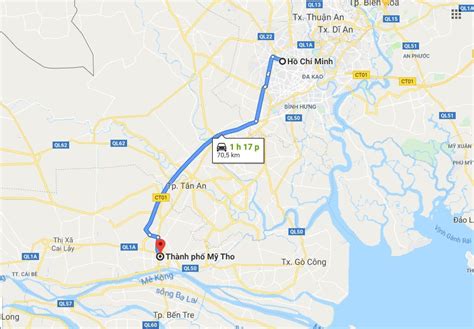 Từ Sài Gòn đi Mỹ Tho bao nhiêu km