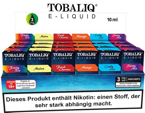 Preispirat24 Tankstellenbedarf Großhandel E Liquid TobaliQ MIX 2 3mg