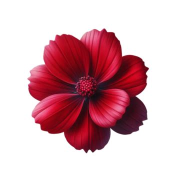 Flor 3d Dália Vermelha Em Fundo Transparente PNG Flor Dália Vermelha