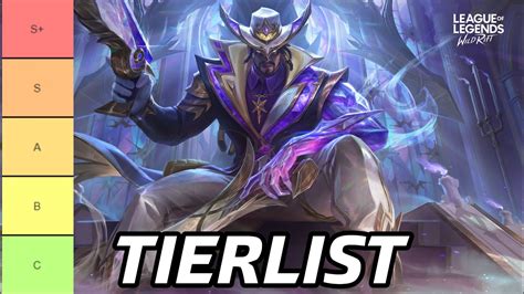 TIERLIST PARCHE 5 0C DE WILD RIFT LOS MEJORES CAMPEONES DE CADA ROL