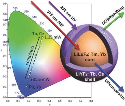 Simultaneously Excited Downshifting Upconversion Luminescence From