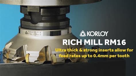 Korloy Rich Mill Rm The Most Economical Face Milling System