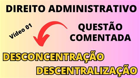 Direito Administrativo para Concurso Público Desconcentração x