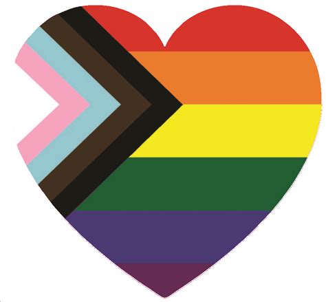 Progress Pride Heart Sticker