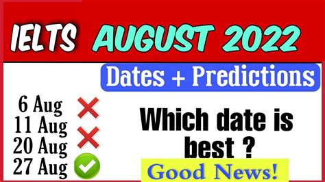 Which Date Is Best For IELTS Exam In August 2022 IELTS AUGUST EXAM