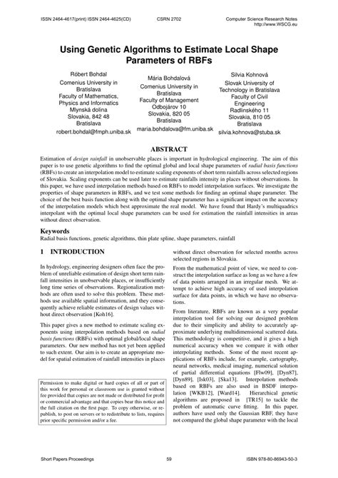 pdf using genetic algorithms to estimate local shape parameters of rbfs