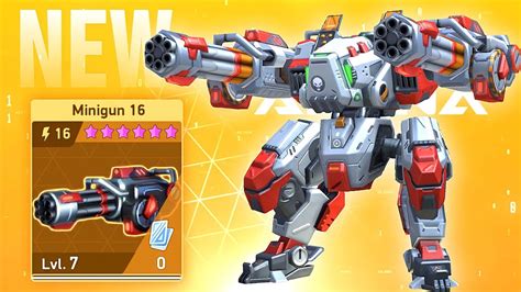 Gatecrasher Minigun Mech Arena New Weapon Youtube