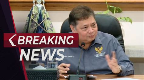 BREAKING NEWS Menko Airlangga Bicara Soal Bansos Pangan Hingga