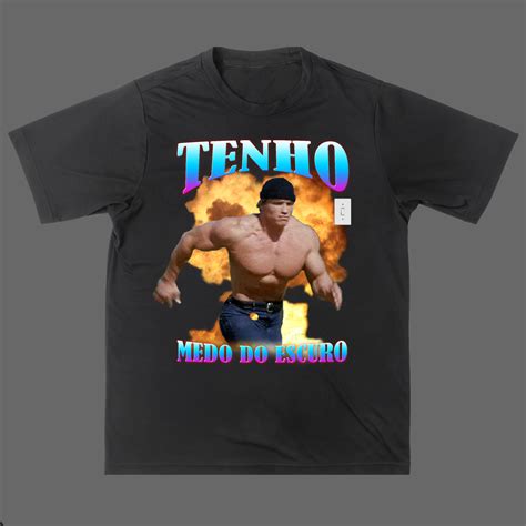 T Shirt Classic Camisa Tenho Medo Do Escuro Em