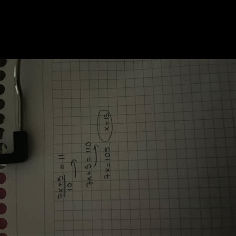 Hangi sayının 7 katının 5 fazlasını 10 a bölersek 11 olur Eodev