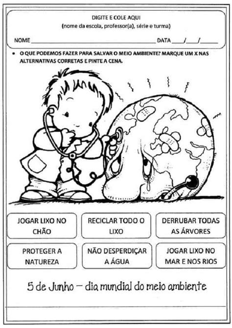 50 Atividades Meio Ambiente Educação Infantil para Baixar e Imprimir