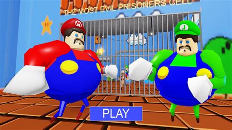 Mario Barry S Prison Run Obby Luigi Boss Full Gameplay Roblox