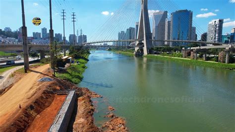 OBRAS RECUPERAÇÃO DAS MARGENS DO RIO PINHEIROS CHEGA NAS PROXIMIDADES