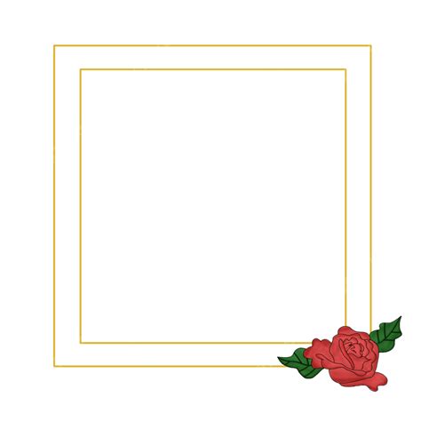Marco Cuadrado Dorado PNG dibujos Marco Boda Invitación PNG y PSD