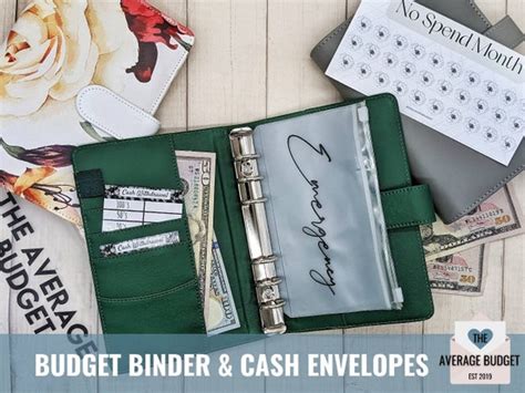 A6 Binder Cash Envelope System Dave Ramsey Method Budget Living Budget