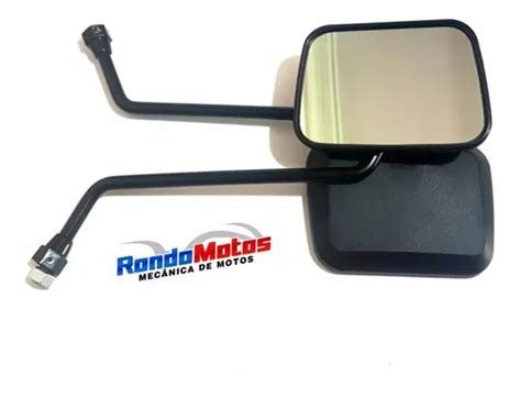 Espelho Retrovisor Par Preto Honda Cg Ml Parcelamento
