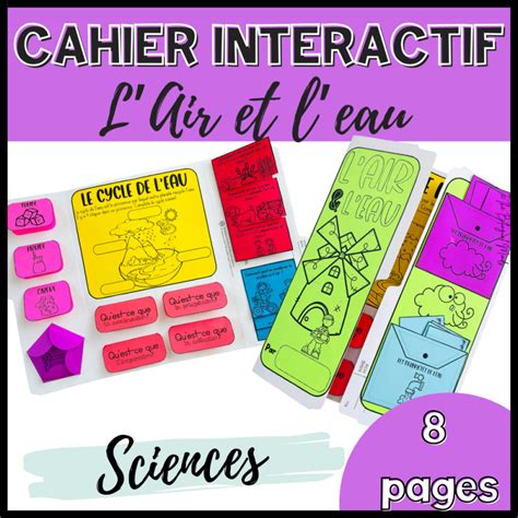 L Air Et L Eau Cahier Interactif