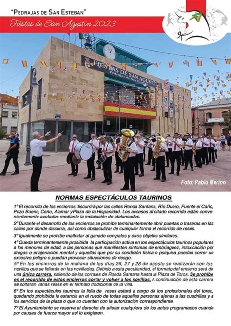 FIESTAS DE SAN AGUSTÍN 2023 Ayuntamiento de Pedrajas de San Esteban