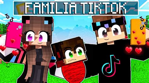 Fui ADOTADO pela família TIKTOKER no Minecraft YouTube