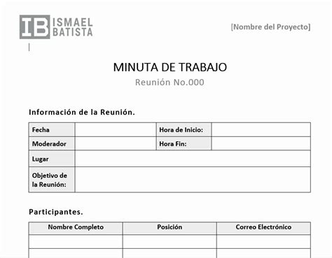 50 Ejemplo De Minutas De Reunion