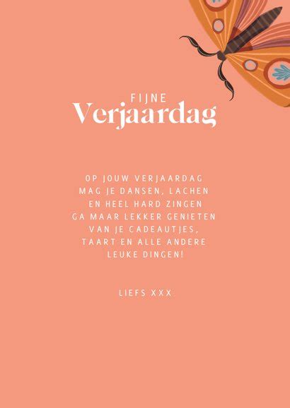 Verjaardagskaart Mooie Vlinders Kaartje2go