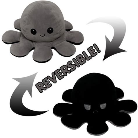 Poupée Mignonne Poulpe Double Face Flip Octopus en Peluche Poupée d