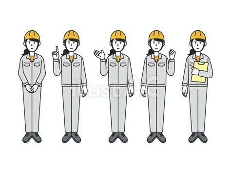 作業服を着た女性イラスト No 24427022無料イラスト フリー素材ならイラストAC