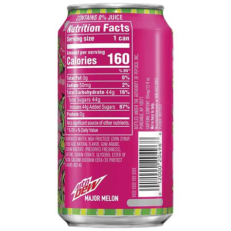 Buy Mtn Dew Major Melon Dew Charged With Watermelon Major Melon
