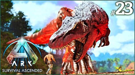 ARK Survival Ascended 23 Alpha T Rex Levelboost YouTube