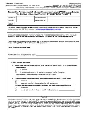 Fillable Online Uspto Omb 0651 0058 Form Fax Email Print PdfFiller