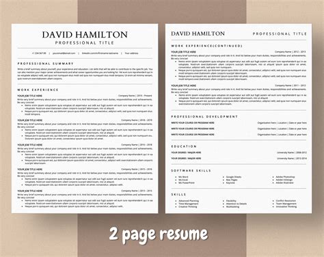 Ats Resume Template Word