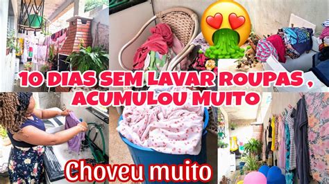 10 DIAS SEM LAVAR ROUPAS ACUMULOU MUITAS ROUPAS SUJA PRA PIORAR