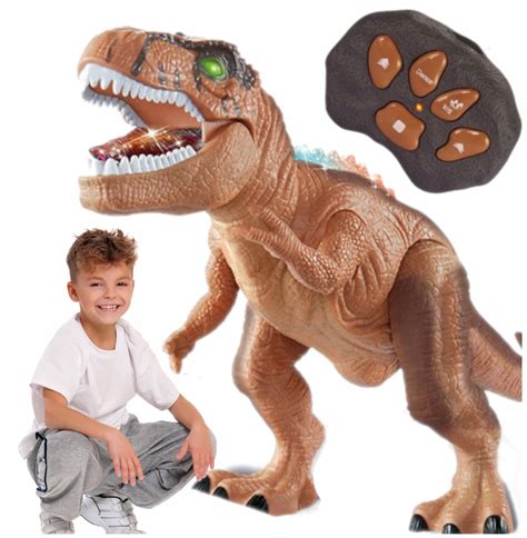 Interaktywny Dinozaur Tyranozaur Zdalnie Sterowany Robot Led Chodzi