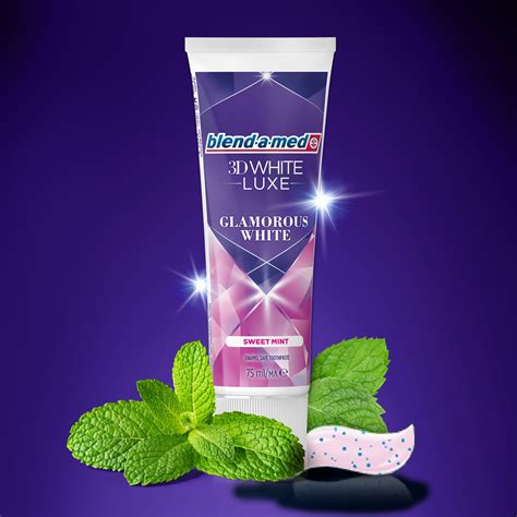 PASTA Blend a med 3D White Luxe Glamorous White Pasta do zębów 75 ml