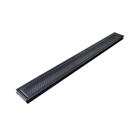 Grelha Ralo Linear Perfurada Em Inox X Cm Preto Agua Pluvial Jgc