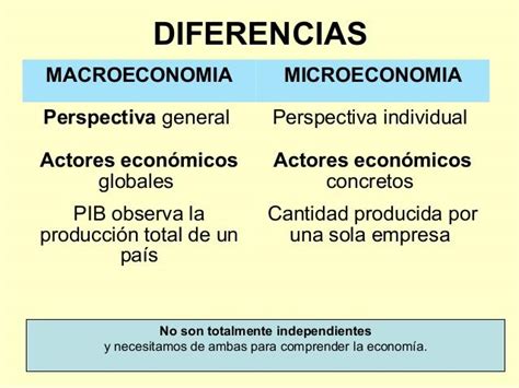 Descubre las DIFERENCIAS entre macroeconomía y microeconomía