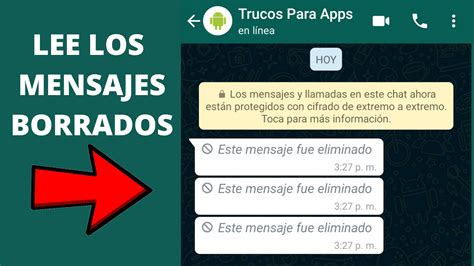 Como Leer Los Mensajes Eliminados En Whatsapp