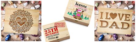 Amazon TWISTED ENVY Large Unfinished Wood Box With Hinged Lid And