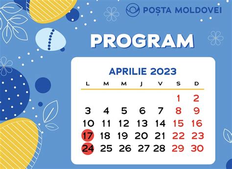 Posta Moldovei Programul de activitate a subunităților poștale în pe