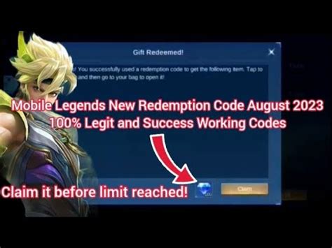 X3 ML Redeem Code August 24 2023 ML Diamond Giveaway Get This 100