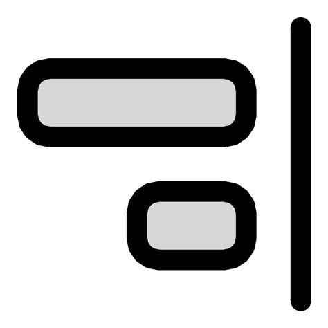 Align Right Detailed Vector Svg Icon Svg Repo