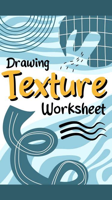 Drawing Texture Worksheet Texture Drawing Elements Of Art Texture