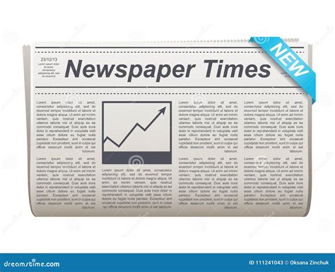 Old Newspaper Vector Template Retro Newsprint With Text And Images