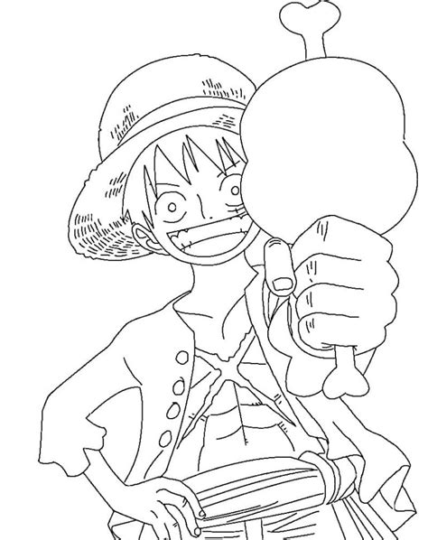 Coloriage Luffy Imprimer